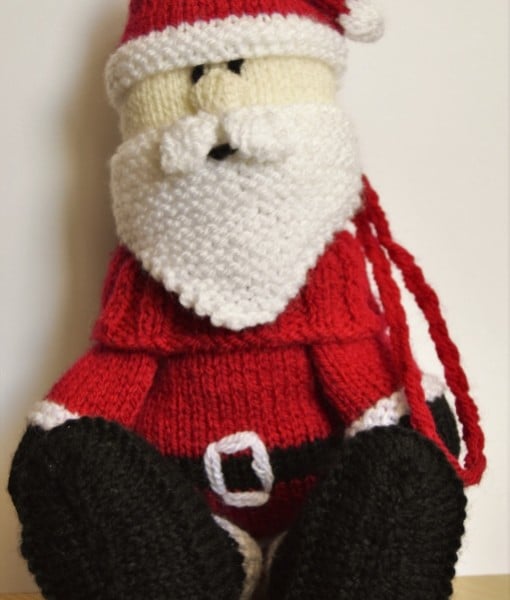 Santa Gift Bag Knitting Pattern - Folksy