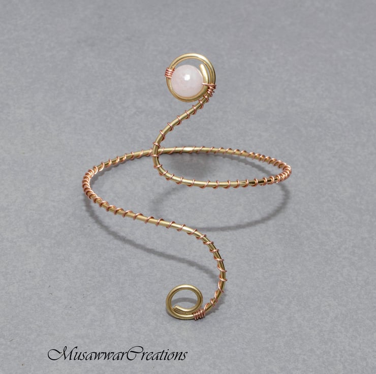 Brass Armlet, upper arm cuff bracelet, Armlet W... - Folksy