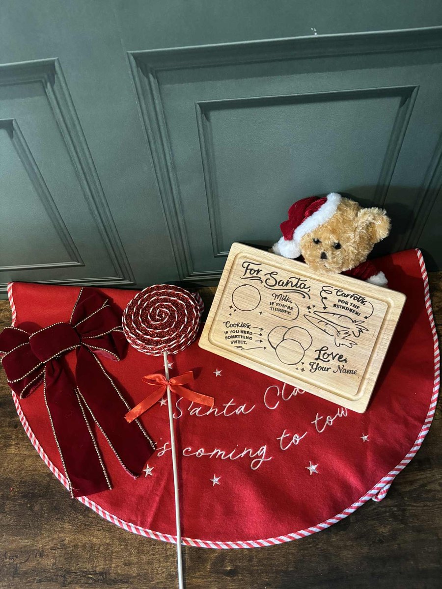 Personalised Santa Treat Tray - Folksy