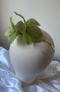 Lou - Lime Green Feather Fascinator - Wedding -... - Folksy