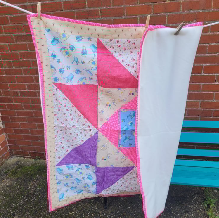 Homemade Peter rabbit, Beatrix Potter patchwork... - Folksy