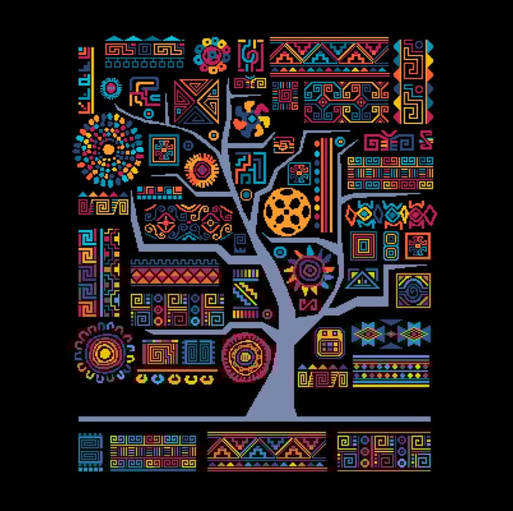 159 - African Aztec Inka Tribal Tree of Life - ... - Folksy