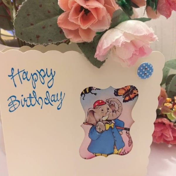 Edward Trunk - from Rupert Bear - birthday card... - Folksy