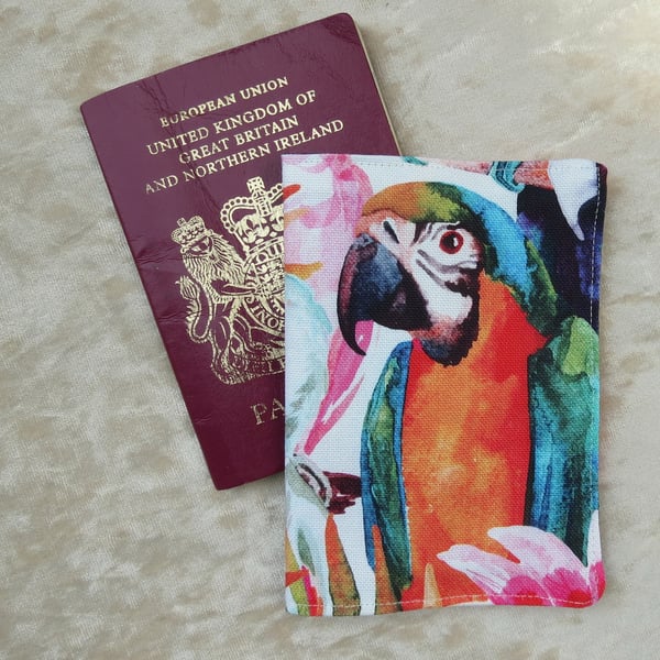 Passport Sleeve. Parrots.. Passport Cover. - Folksy