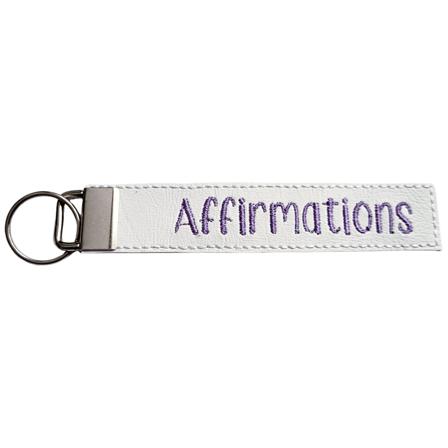Custom Affirmation Key Fob Keyring - Choose you... - Folksy