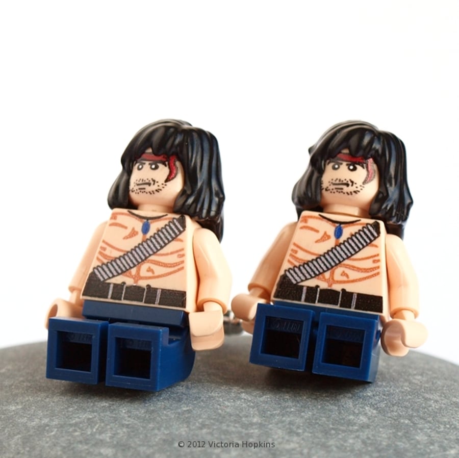 Rambo Lego Cufflinks - Folksy