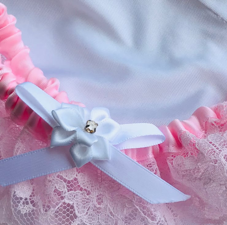 JULIETE Pink Lace Wedding Garter - Folksy