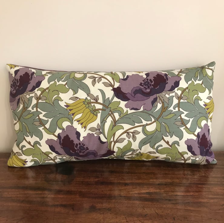 Long floral cushion - Folksy
