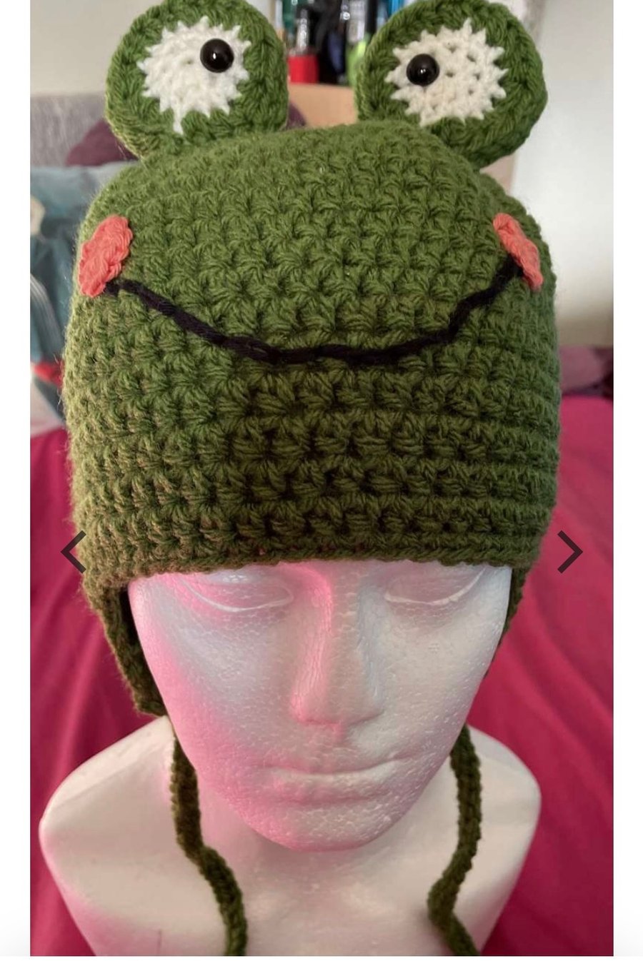 Frog Hat - Folksy