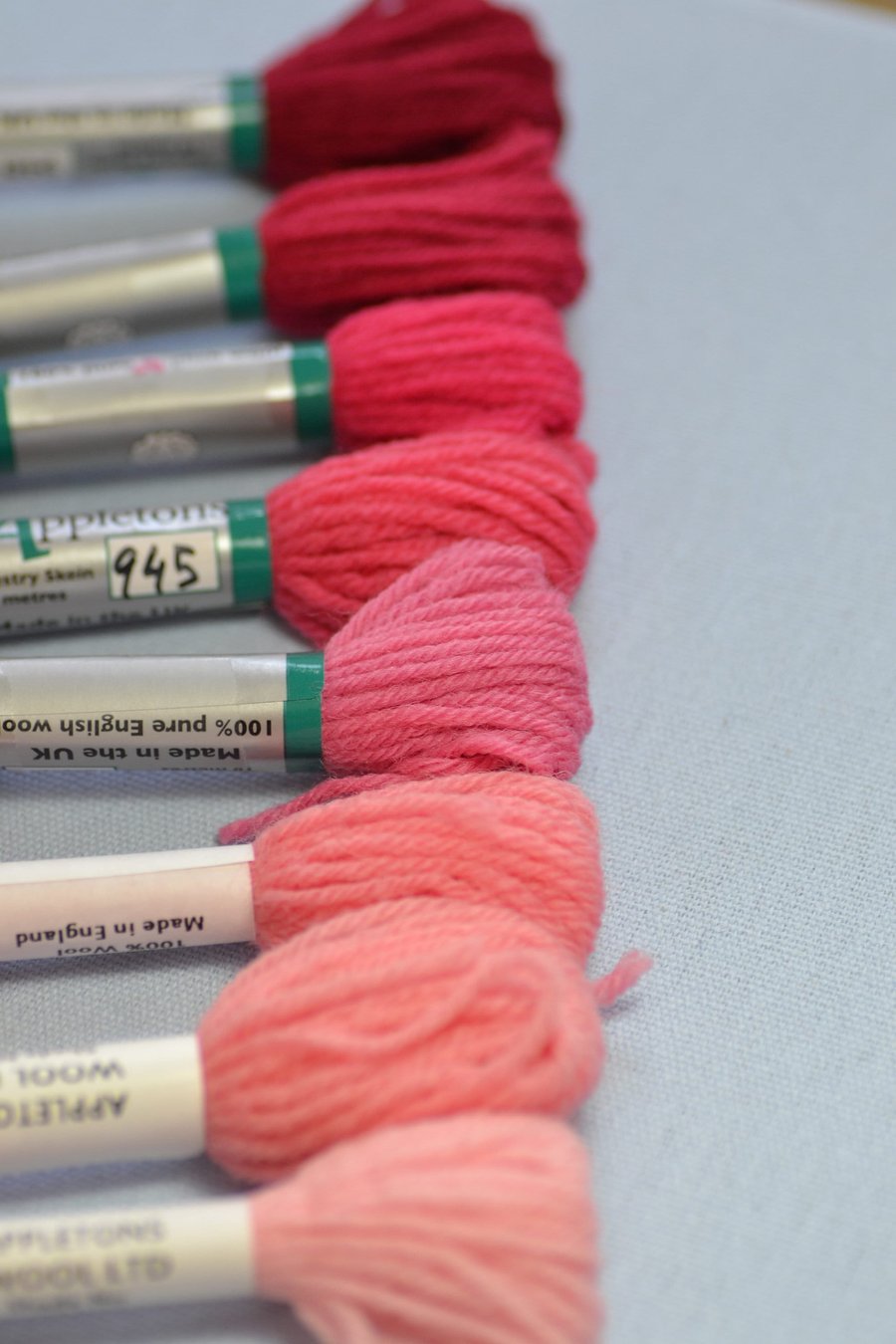 940 Bright Rose Pink Range Appletons Wool Crewe... - Folksy