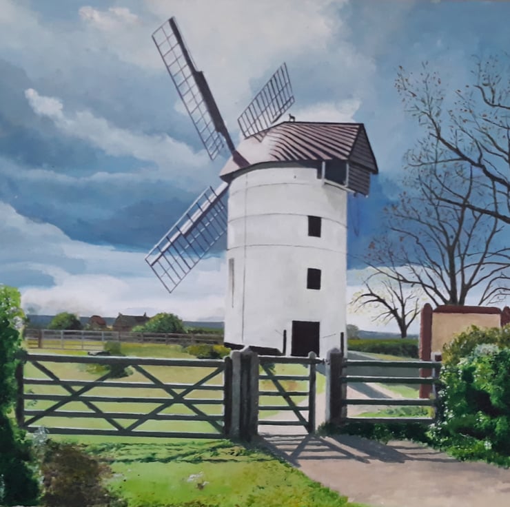 Ashton Windmill, N.Somerset, Landscape, Giclee... - Folksy