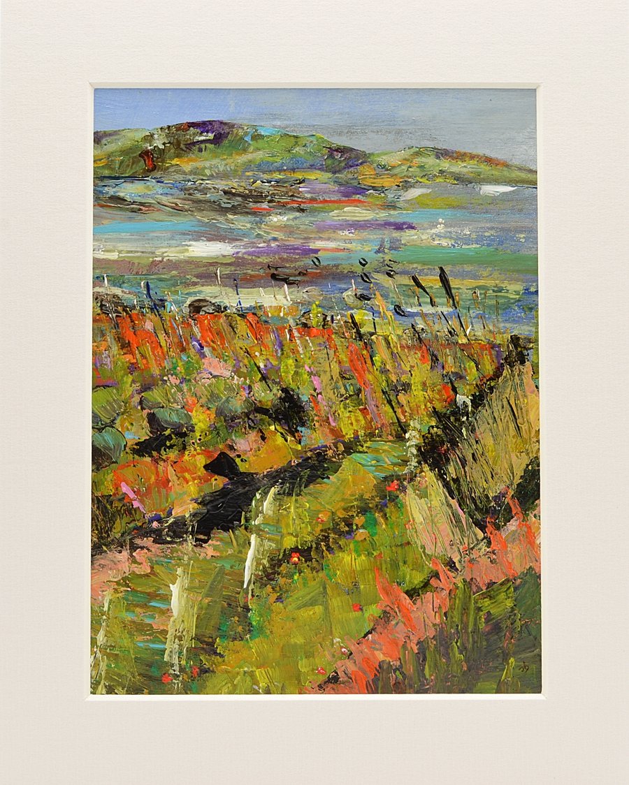 Modern Abstract Painting of Nigg, Easter Ross. ... - Folksy