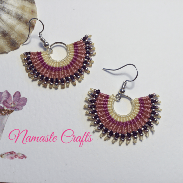 Stunning eye catching Micro Macrame Festival Fa... - Folksy