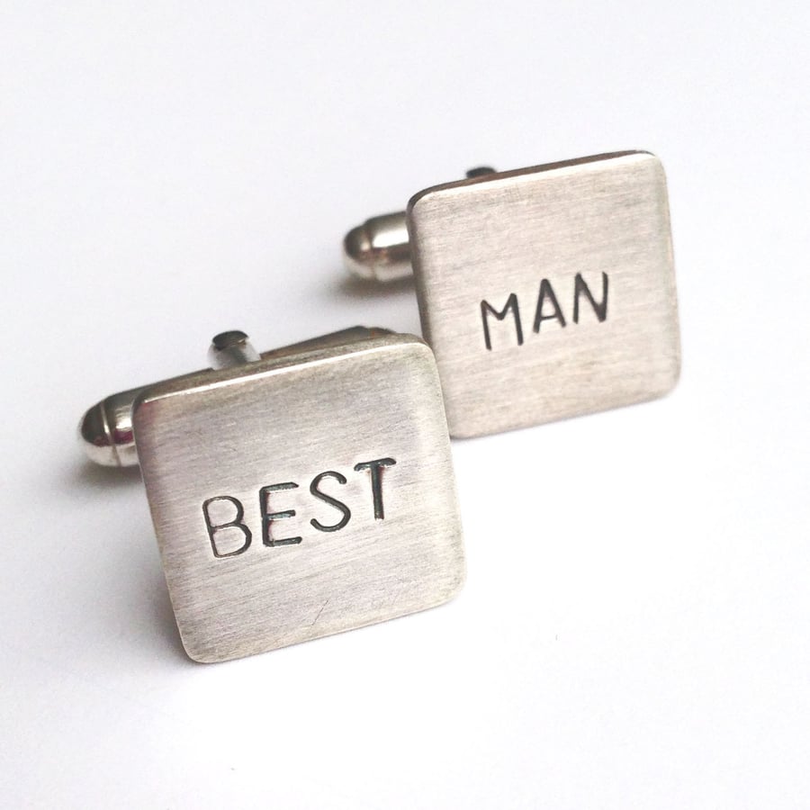 Best Man Wedding Cufflinks - Folksy