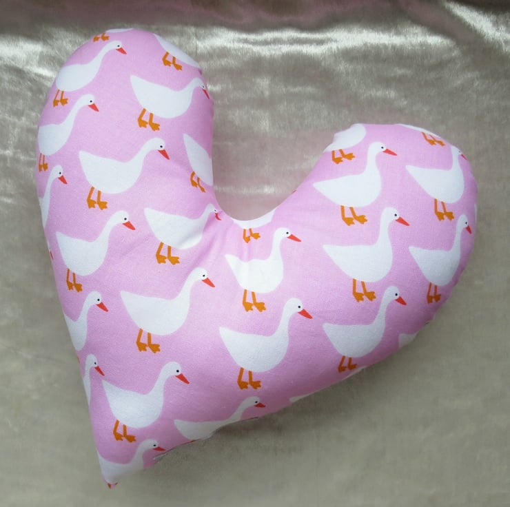 Breast Cancer Pillow. Heart shaped cushion. M... - Folksy