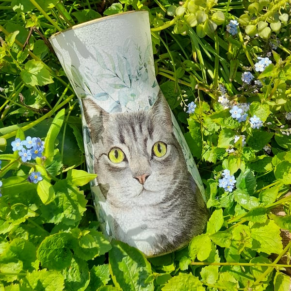 Cat Carafe Vase - Folksy