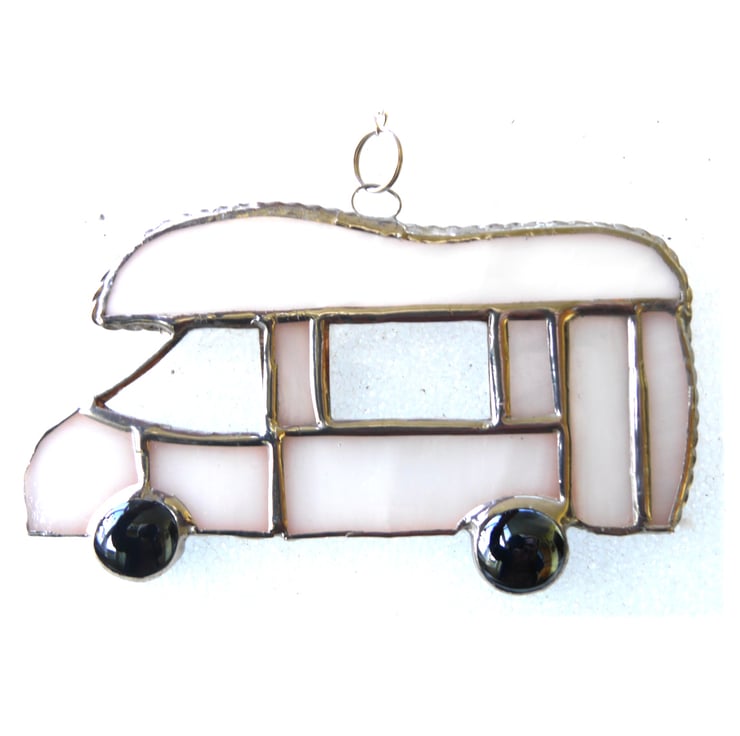 Motorhome Suncatcher Stained Glass Compass Drif... - Folksy