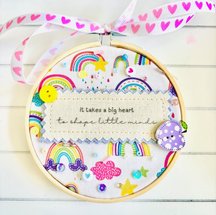 It Takes a Big Heart To Shape Little Minds, Rai... - Folksy