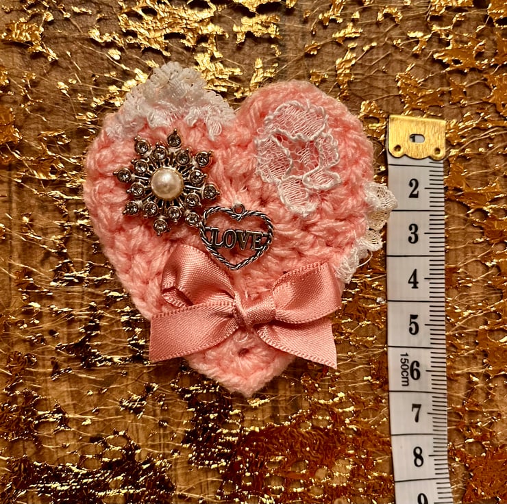 Keepsake Card, Heart Brooch Card, Birthday Card... - Folksy