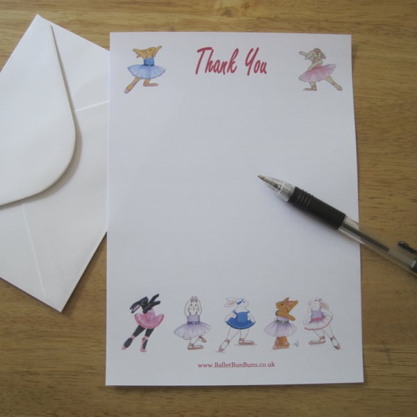 Thank You Note Paper - Folksy