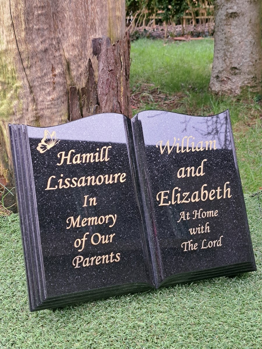 Granite 18x15 open book - Folksy