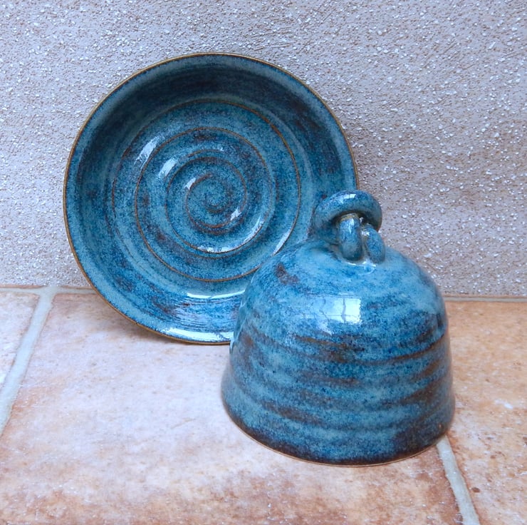 Garlic roaster baker handthrown stoneware butte... - Folksy