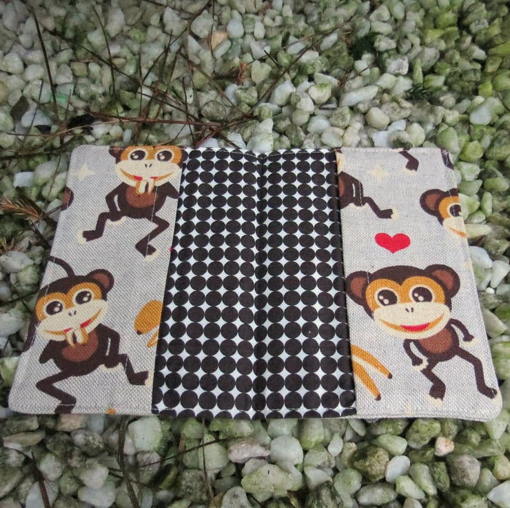 Monkey. A passport cover with a monkeys design... - Folksy