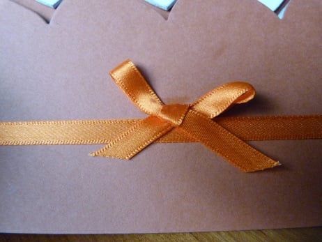 Burnt Orange Three Heart Birthday Card with mat... - Folksy