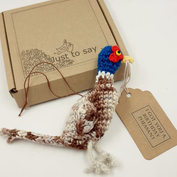 Crochet Pheasant Decoration - Alternative to a ... - Folksy