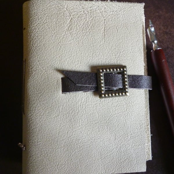 Hand bound Leather pocket notebook – sketchbook... - Folksy