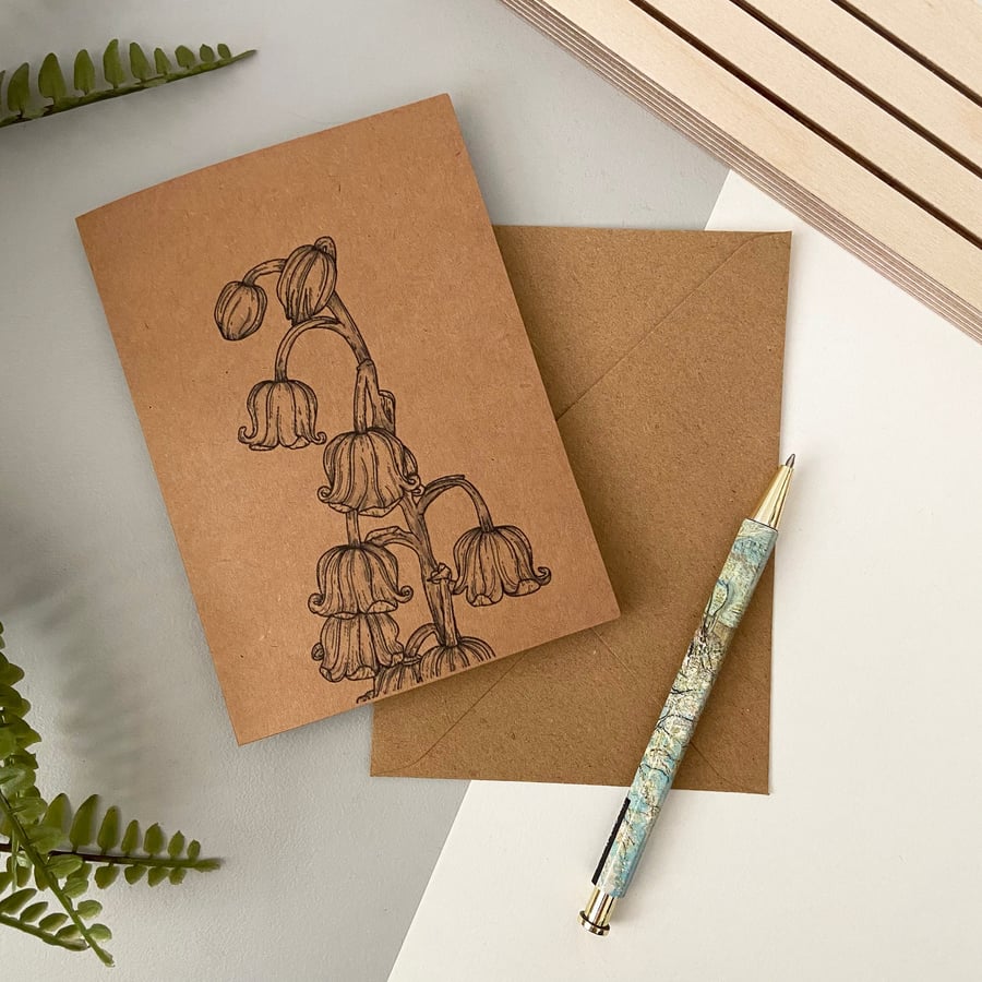 May Birthday Flower Greetings Card, Hand Drawn ... - Folksy