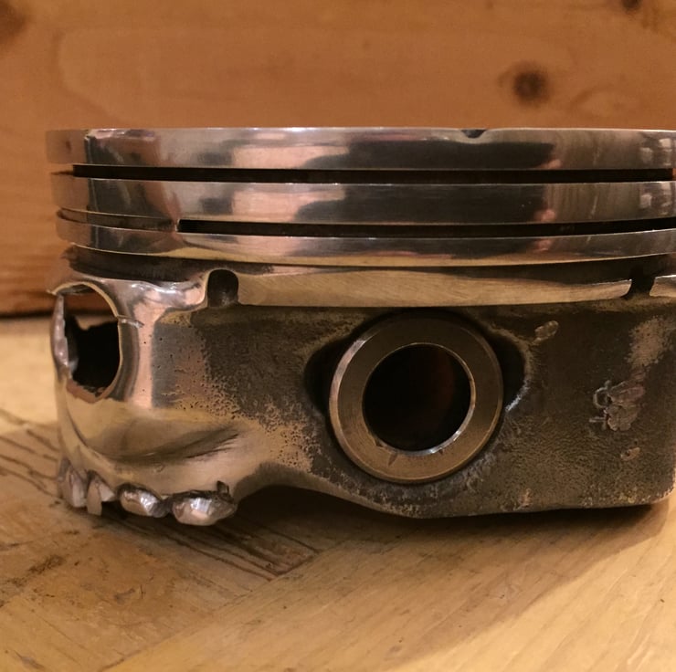 Piston skull made from an American truck - Folksy