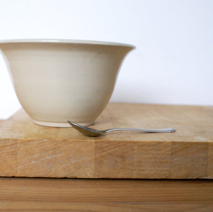 Set of two tall ramen bowls with blue enso circ... - Folksy