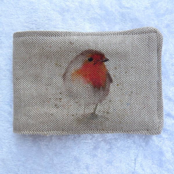 Ticket Sleeve. Oyster card cover. Robin design. - Folksy