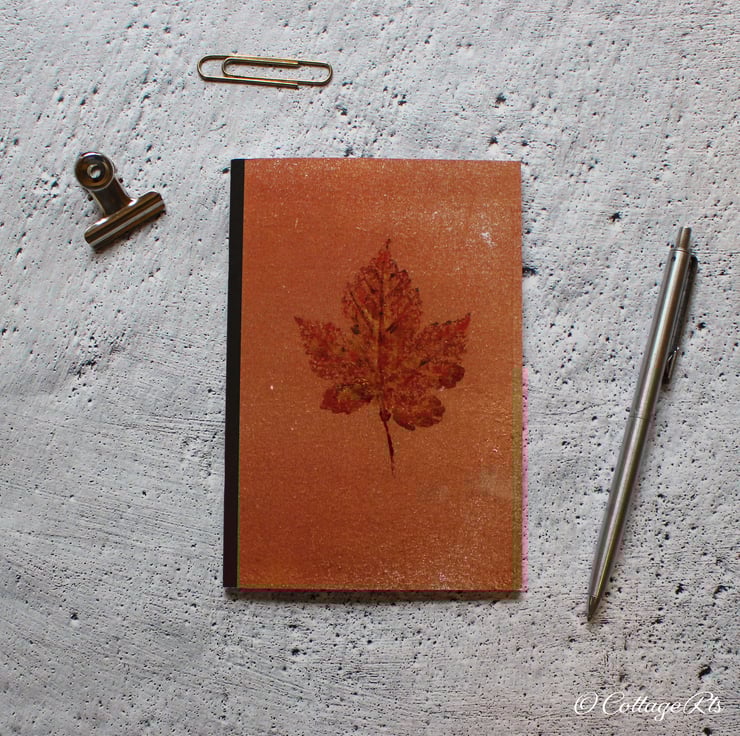 Notebooks Pack of 5 Autumn Designs Hand Designe... - Folksy