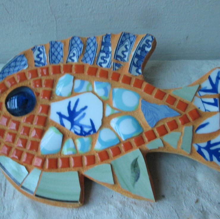 mosaic Fish - Folksy