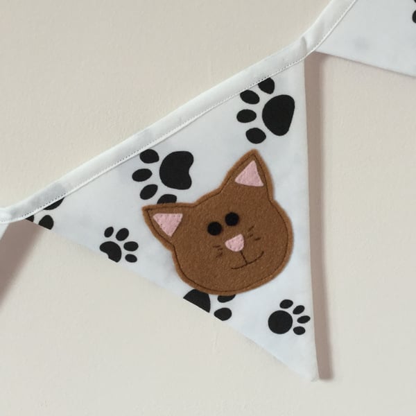 CAT - Cat Bunting - Garland - Home Decor - Hand... - Folksy