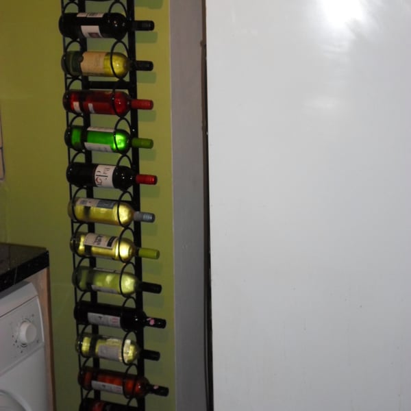 13 Bottle Wine Rack..............Wrought Iron (... - Folksy