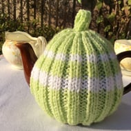 Small Tea Cosy - lime and white fits a 1-2 cup ... - Folksy