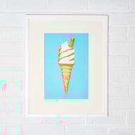 Ice Cream original screen print - Folksy