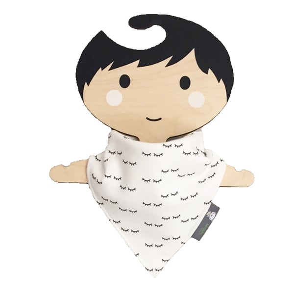 ORGANIC Baby Bandana Dribble Bib in SLEEPY EYES... - Folksy