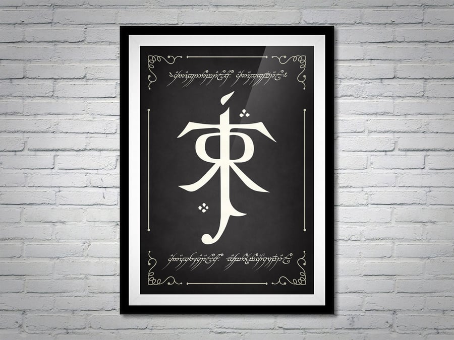 Lord Of The Rings Symbols Artwork