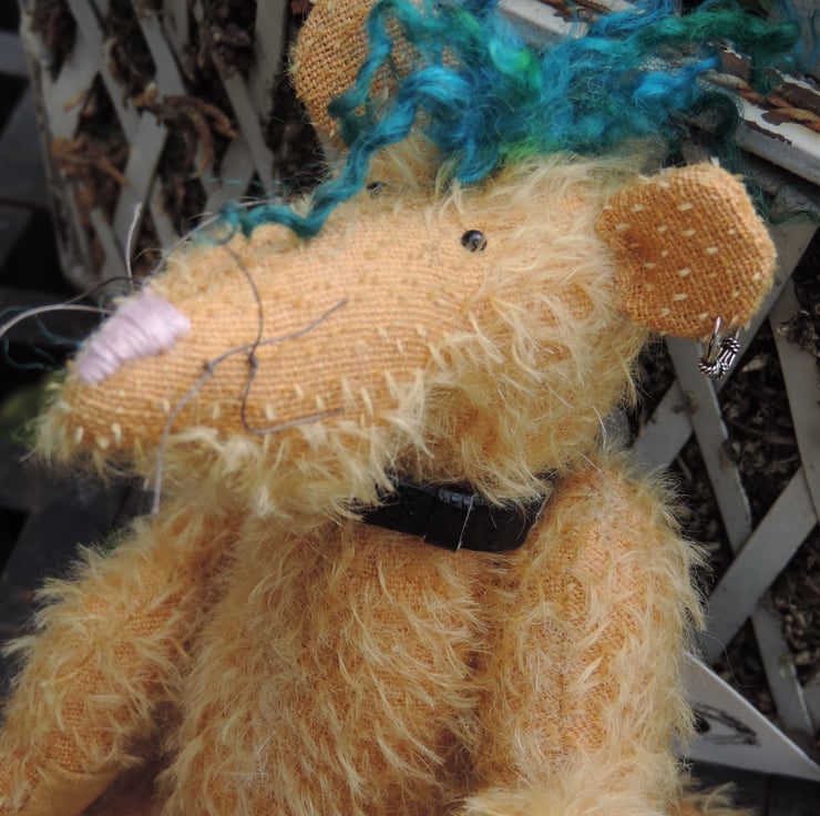 Mohair Collectable Punk Rat - Folksy