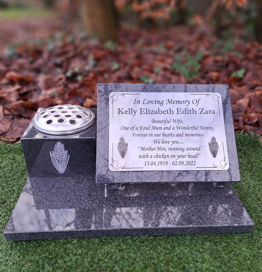 Personalised Memorial Stone Gravestone Granite ... - Folksy