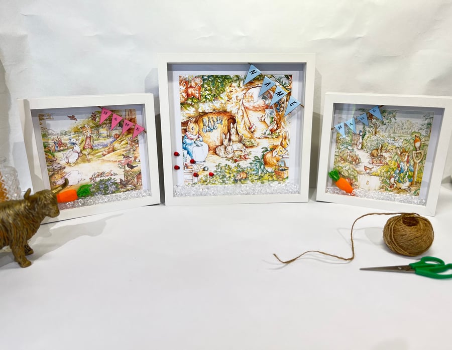 Beatrix Potter Box Frame - Large Size - Folksy