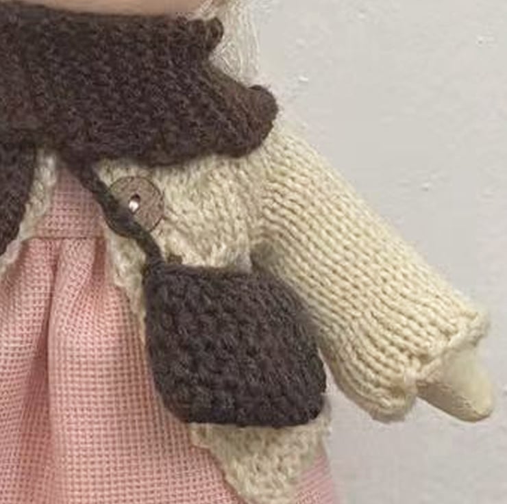 Susie - Handmade Rag Girl Doll in Pink Dress an... - Folksy