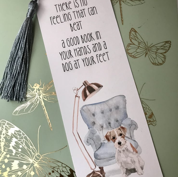 Cute Dog Themed bookmarks with tassel - lots of... - Folksy
