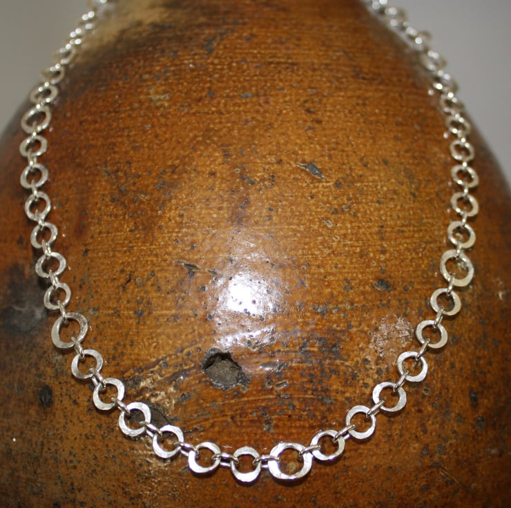 Handmade silver chain necklace - Folksy