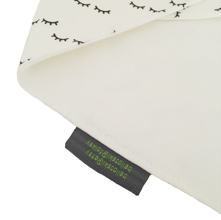 ORGANIC Baby Bandana Dribble Bib in SLEEPY EYES... - Folksy