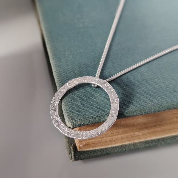 Handmade sterling silver necklaces and pendants by UK jewellers on Folksy